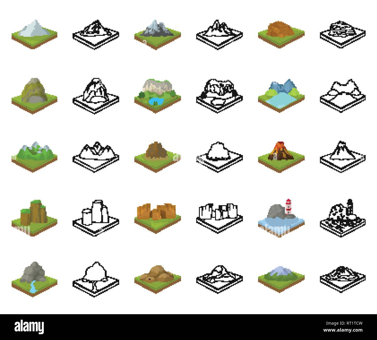 apex,bay,boulder,cartoon,outline,collection,crater,design,earth,forest ...
