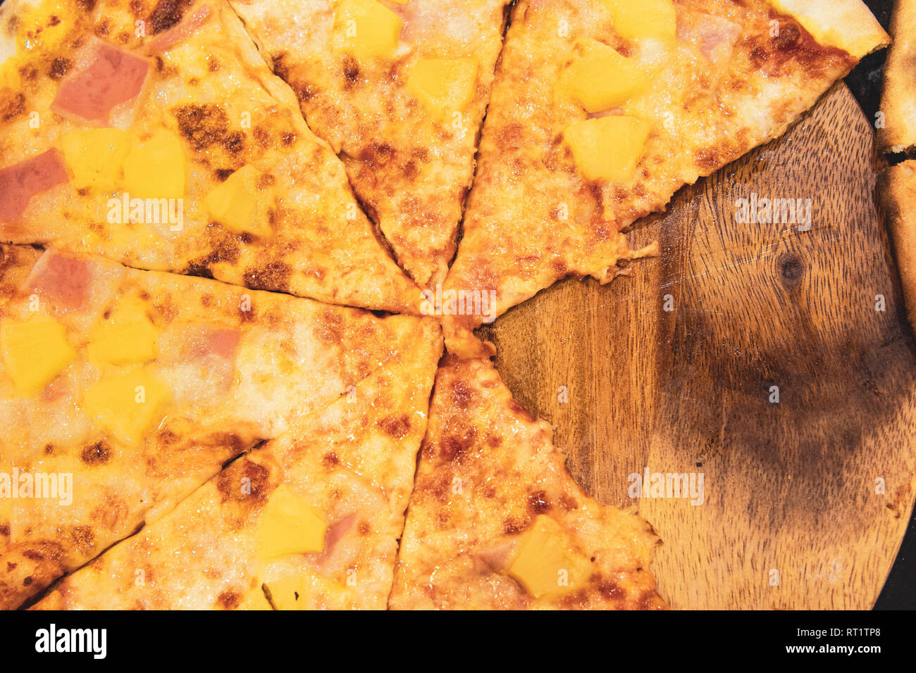 chef prepares delicious pizza on the kitchen Stock Photo - Alamy