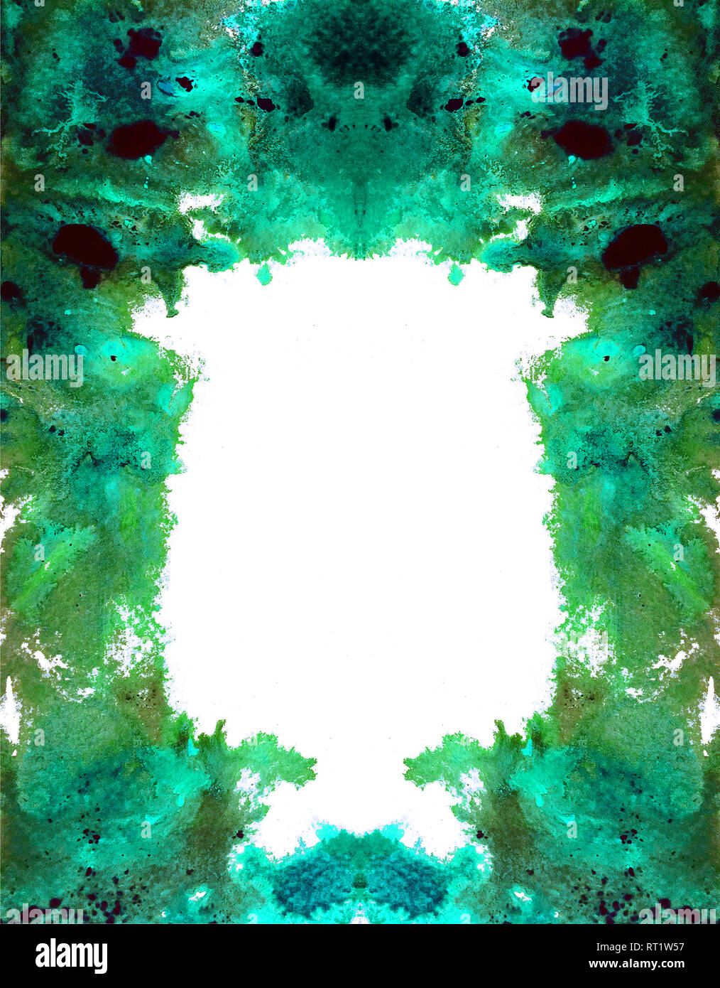 Background with beautiful watercolor blot. Isolated on white background ...