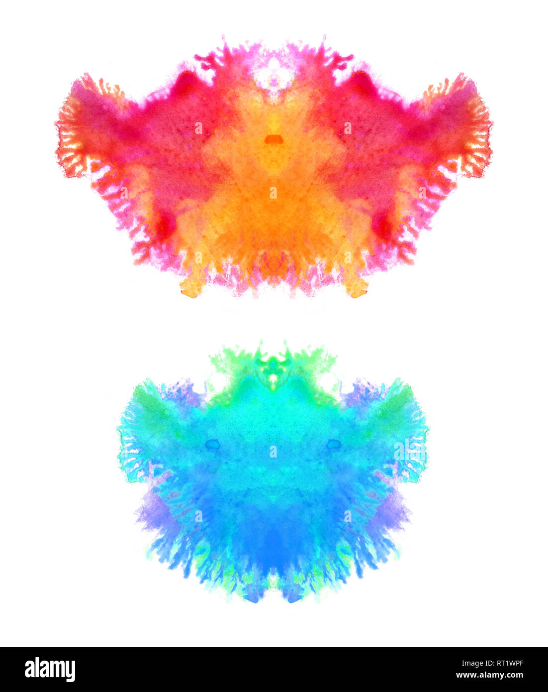 Background with beautiful watercolor blot. Isolated on white background ...