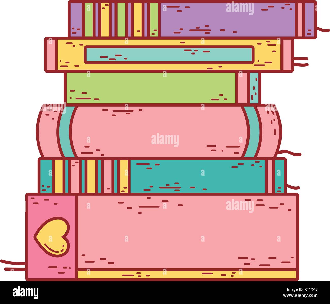pile text books day celebration Stock Vector Image & Art - Alamy