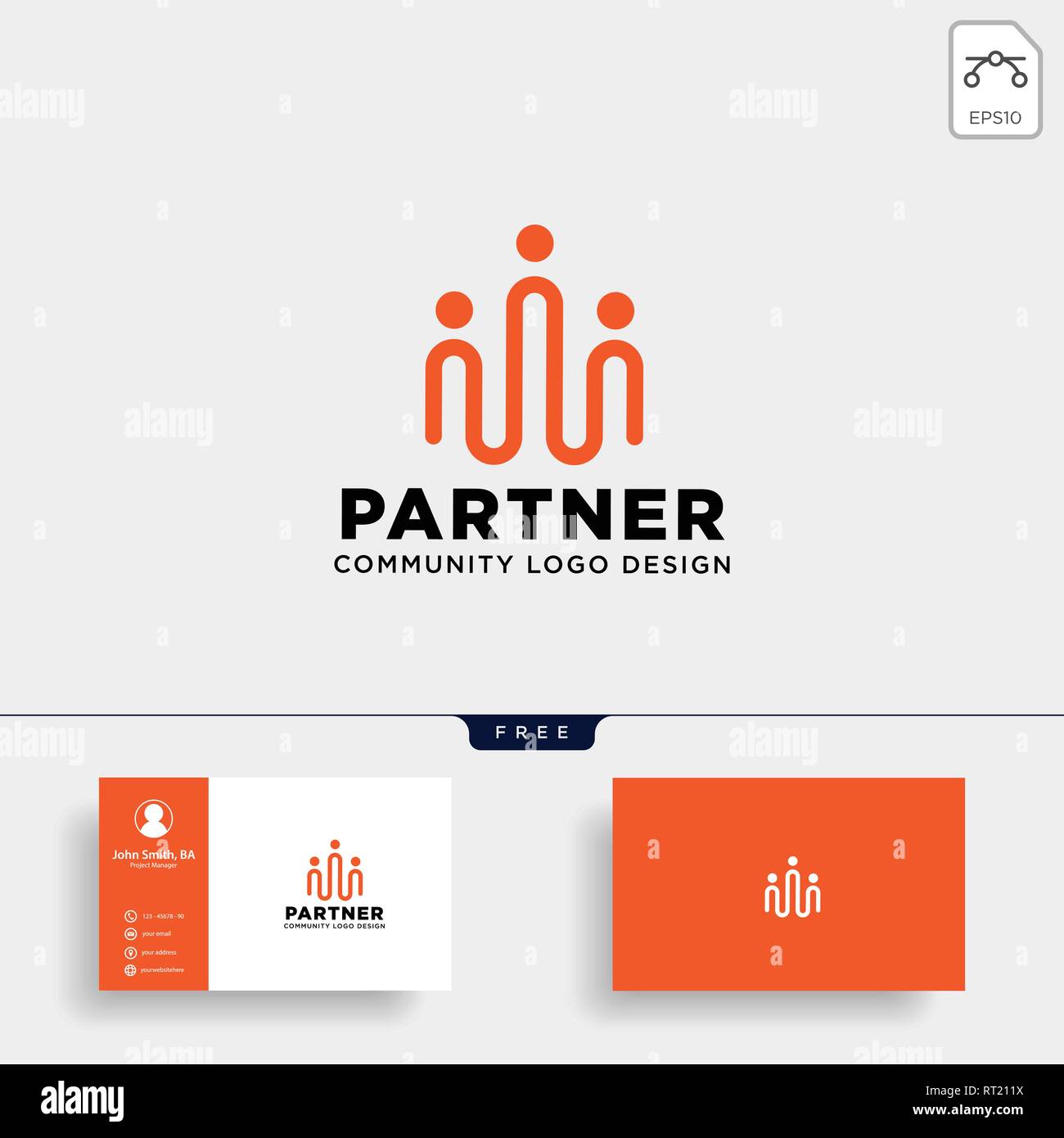 community human logo template vector illustration icon element isolated ...