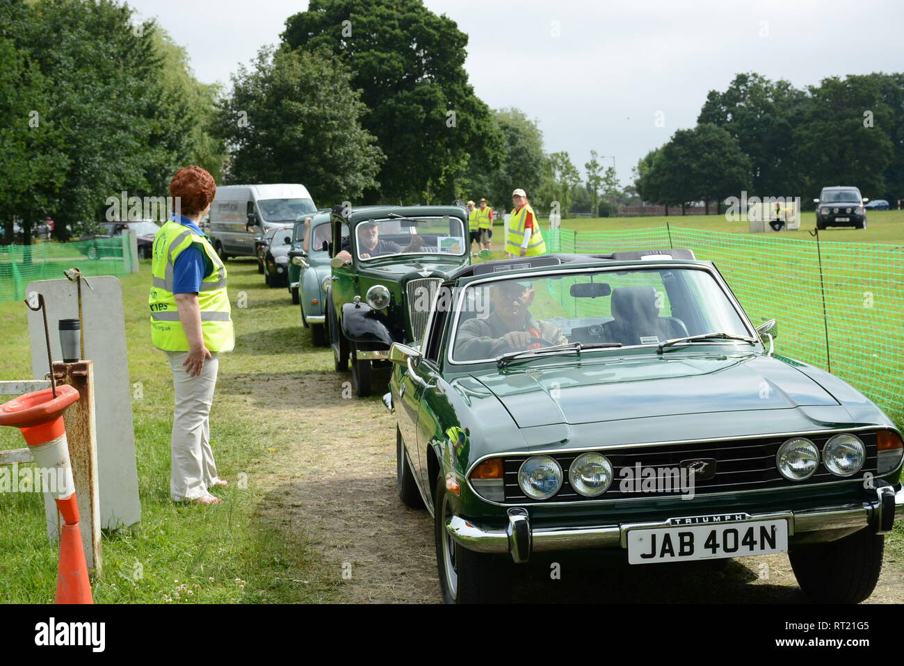 Classic car show entrance Stock Photo - Alamy
