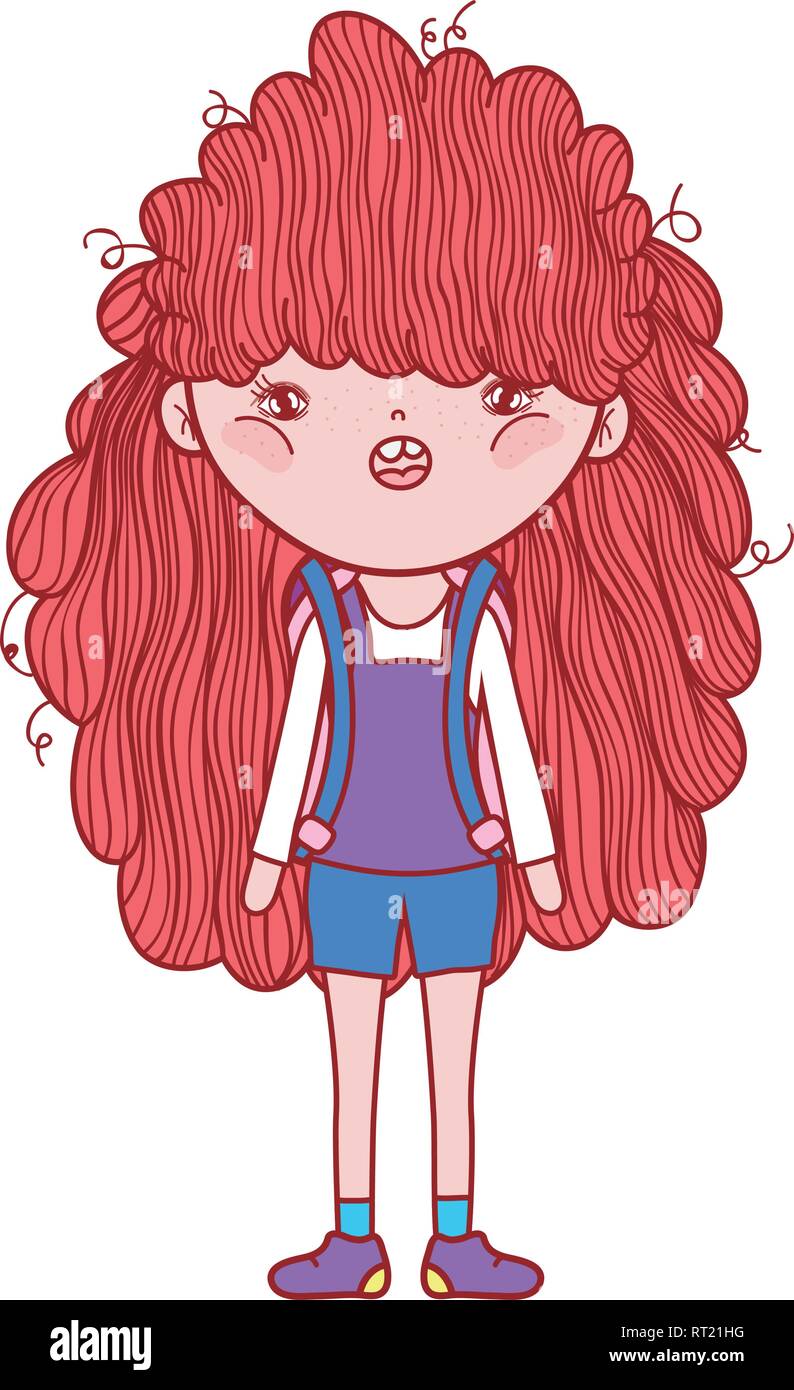little girl cute character Stock Vector Image & Art - Alamy