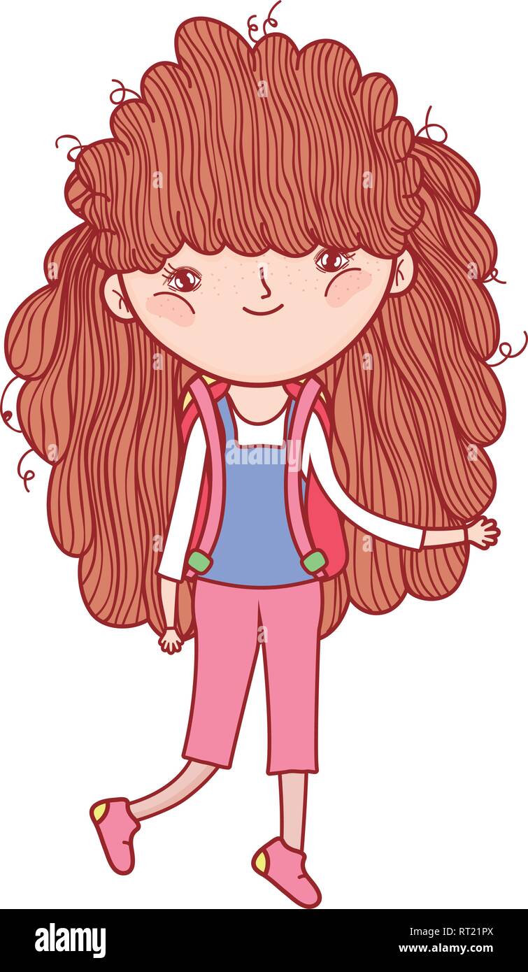 little girl cute character Stock Vector Image & Art - Alamy
