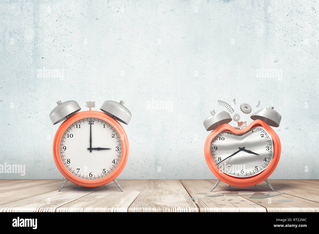 Smashed wall clock hi-res stock photography and images - Alamy