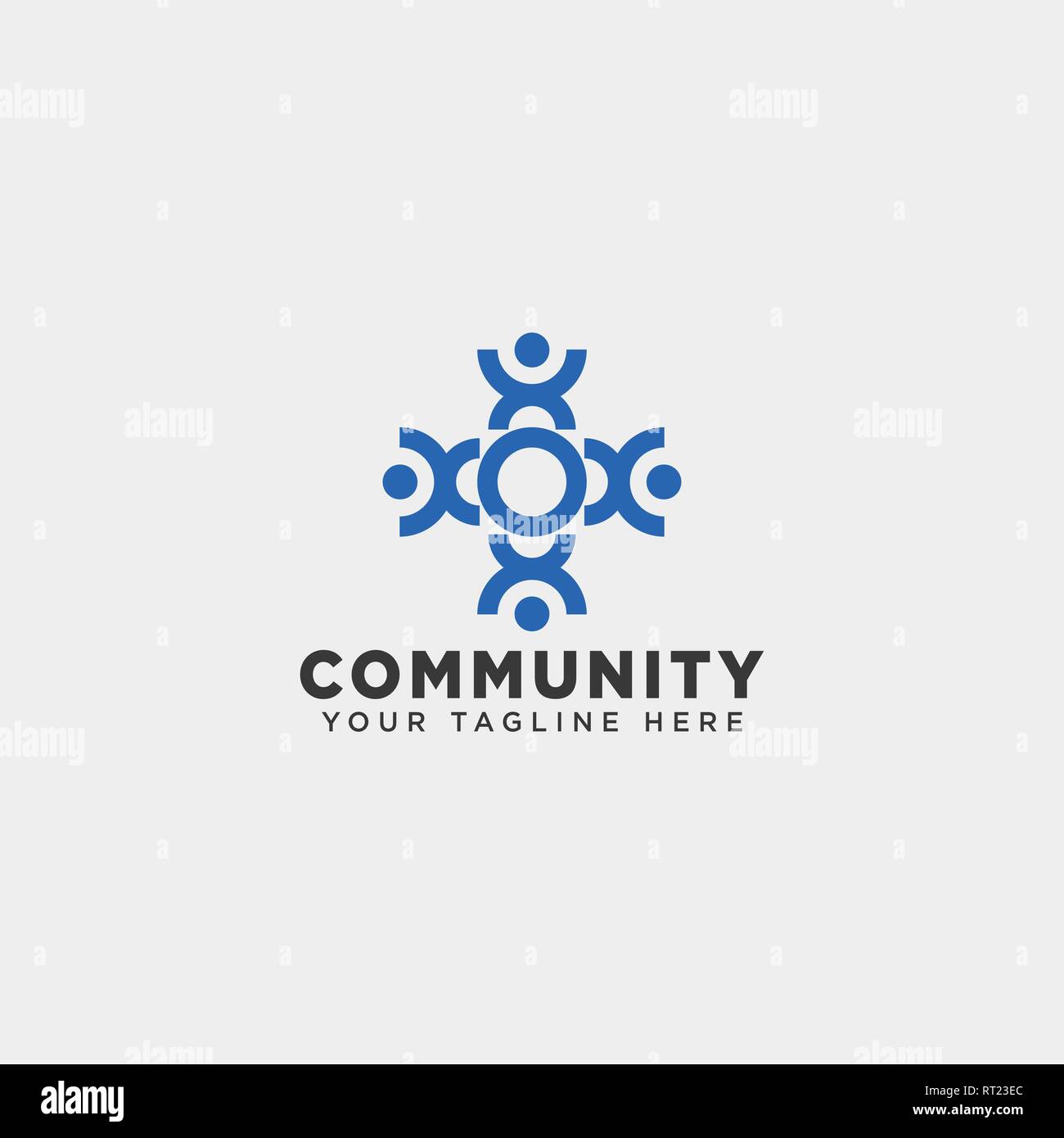 community human logo template vector illustration icon element isolated ...