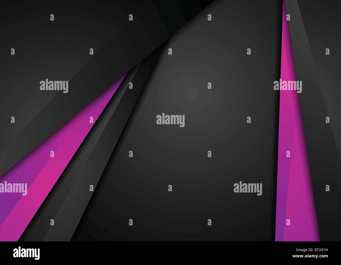 Abstract corporate purple and black tech background. Vector geometric ...