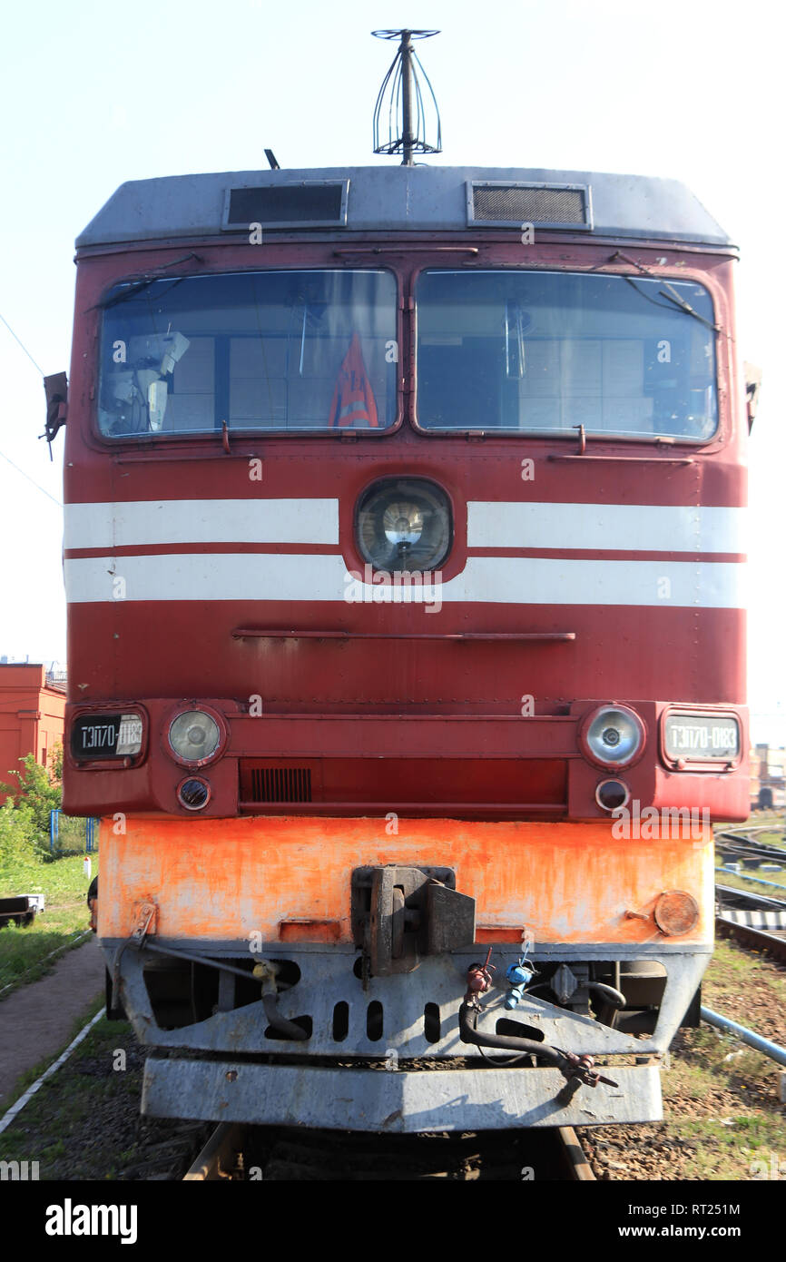Red rail rails hi-res stock photography and images - Alamy