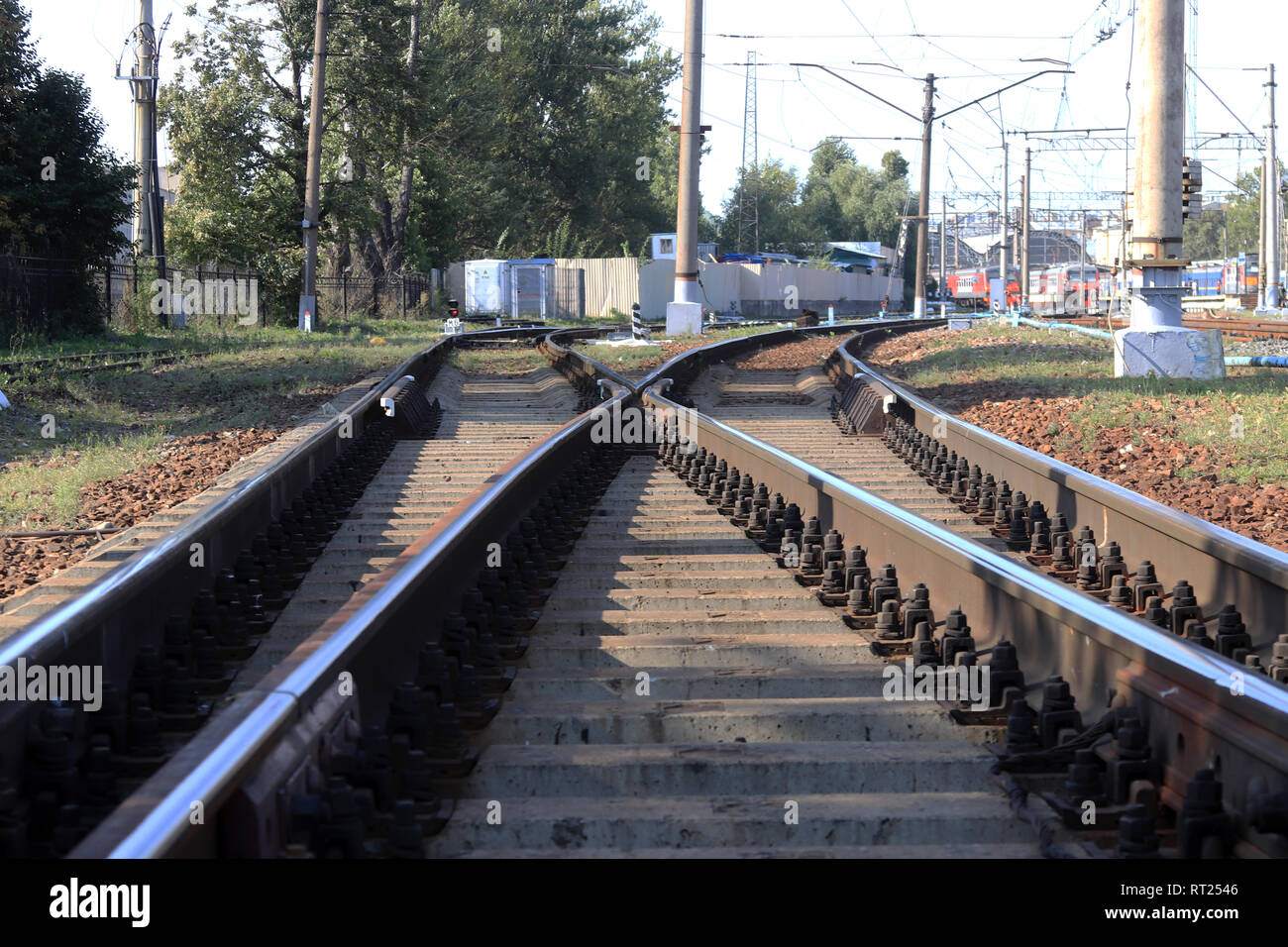 Railroad background hi-res stock photography and images - Alamy