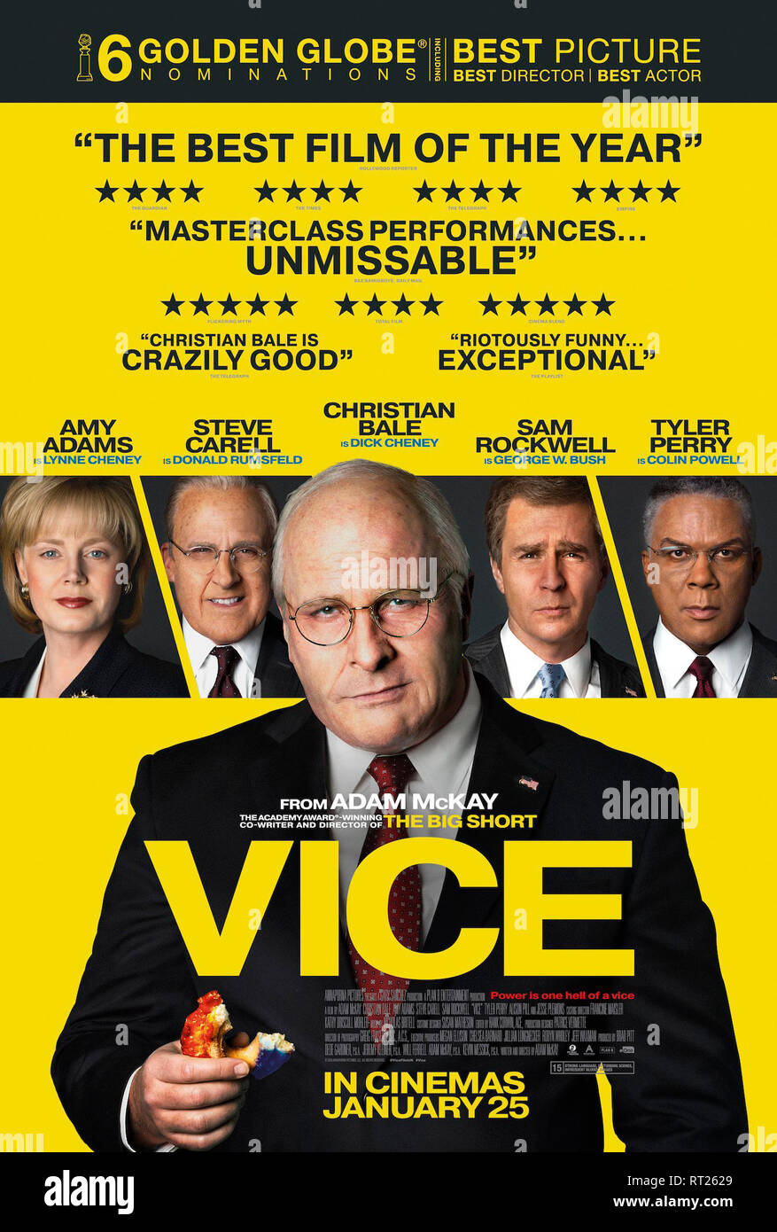 VICE, British poster, from left: Amy Adams as Lynne Cheney, Steve ...