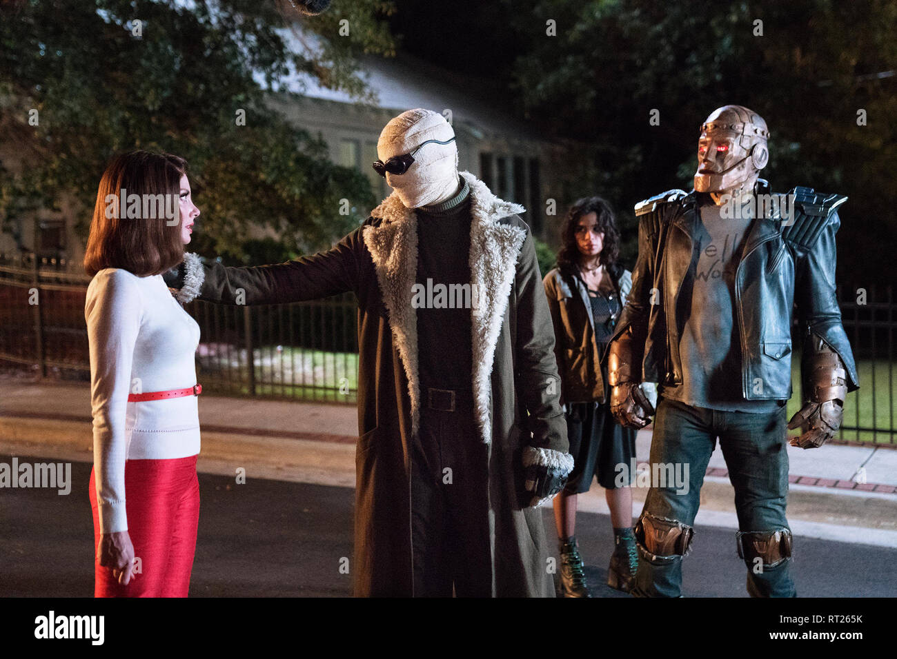 DOOM PATROL, from left: April Bowlby, Matthew Zuk (voice: Matt Bomer ...