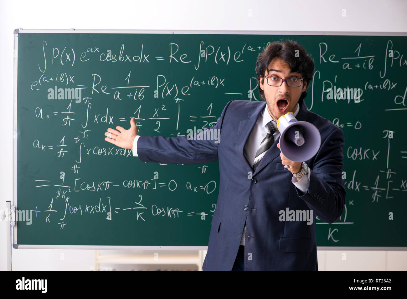 Angry male math teacher hi-res stock photography and images - Alamy