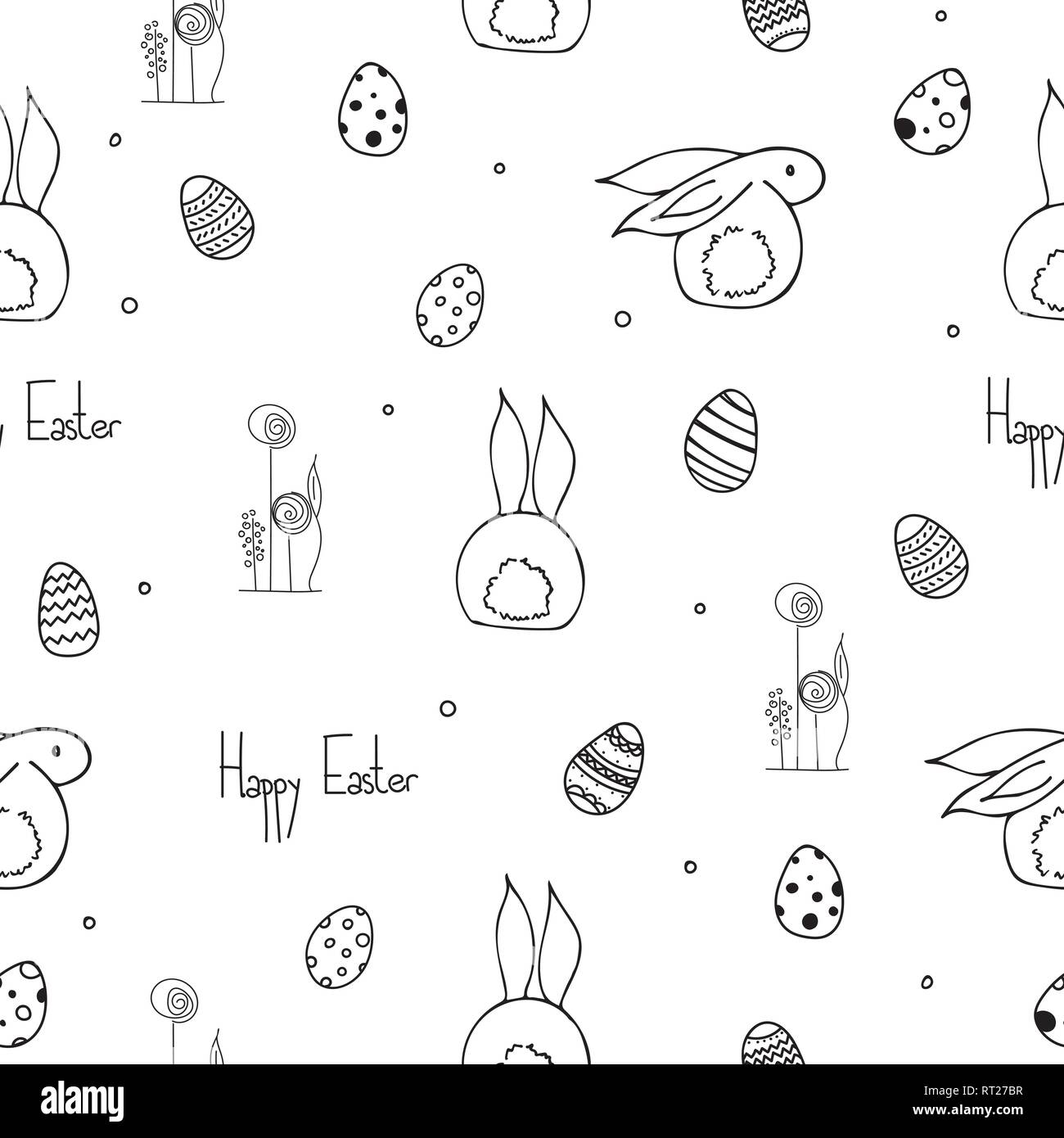 Easter bunny Black and White Stock Photos & Images - Alamy