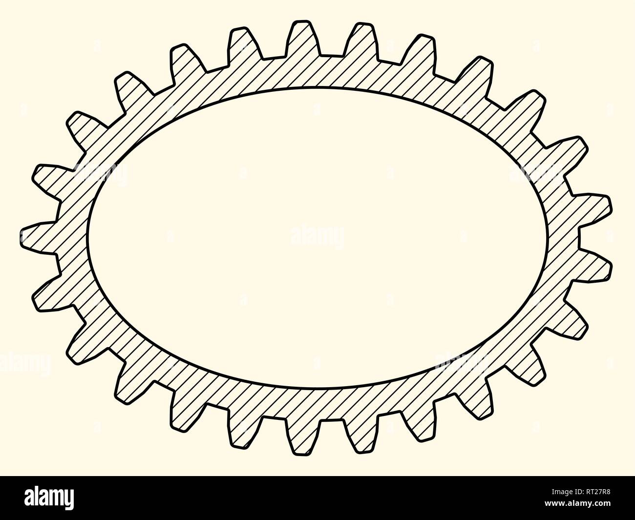 Elliptical wheel Stock Vector Images - Alamy