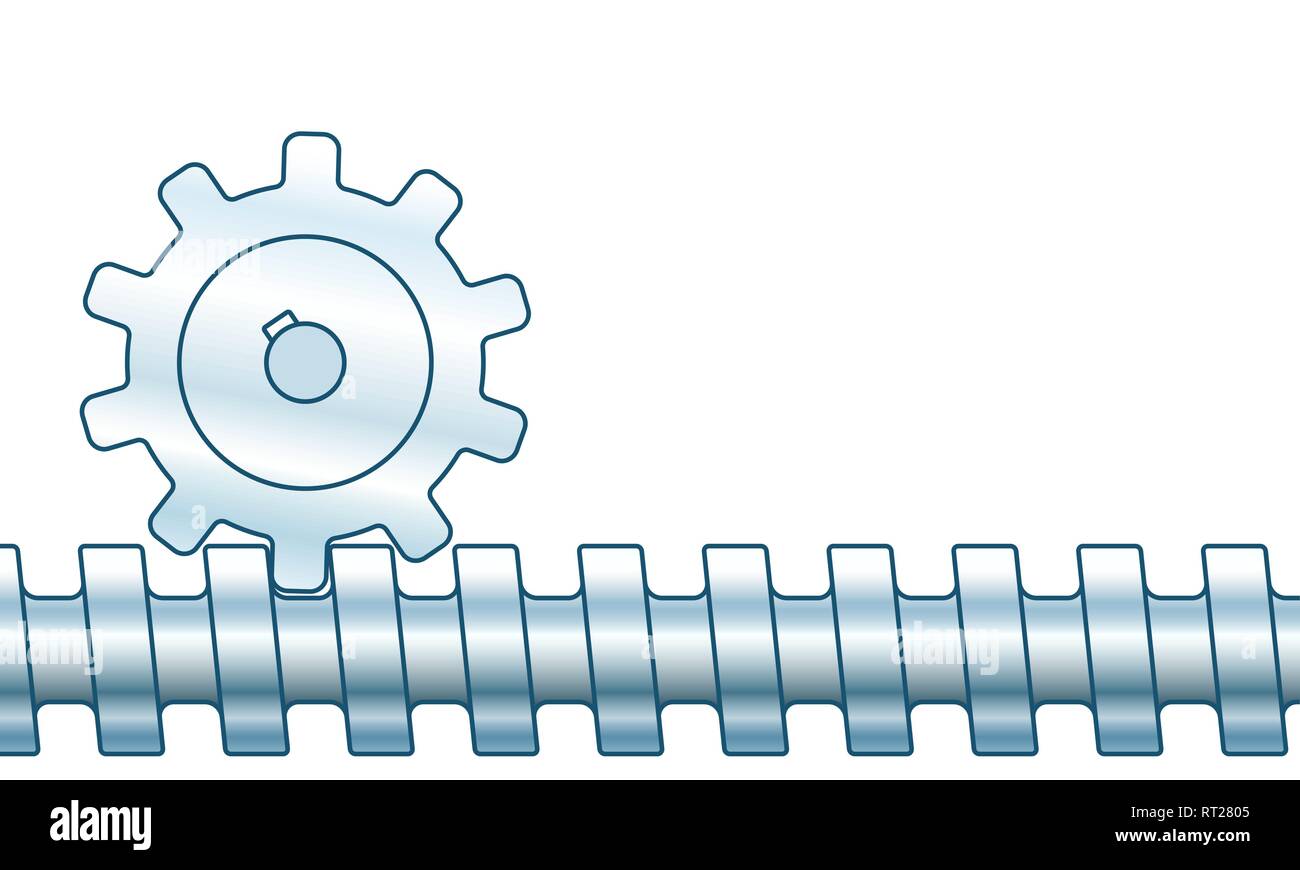 Illustration of the screw gear pair transmission Stock Vector Image ...