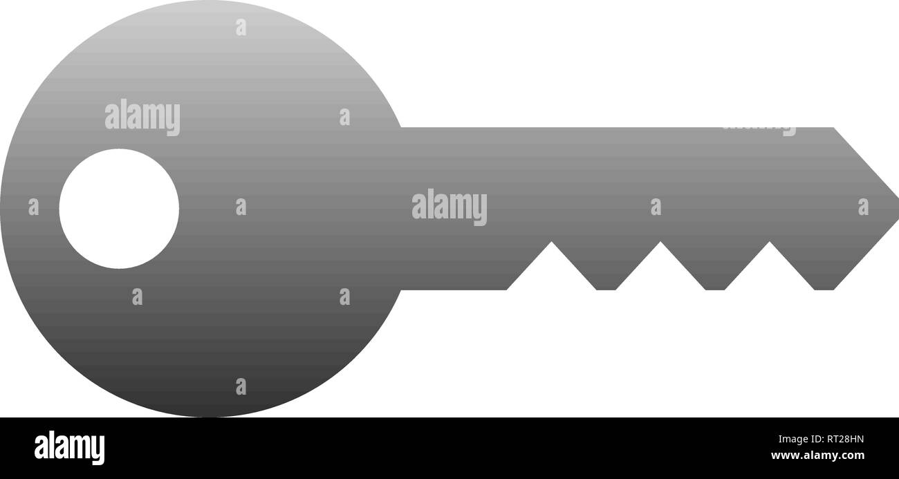 Key symbol icon - red gradient, isolated - vector illustration Stock ...