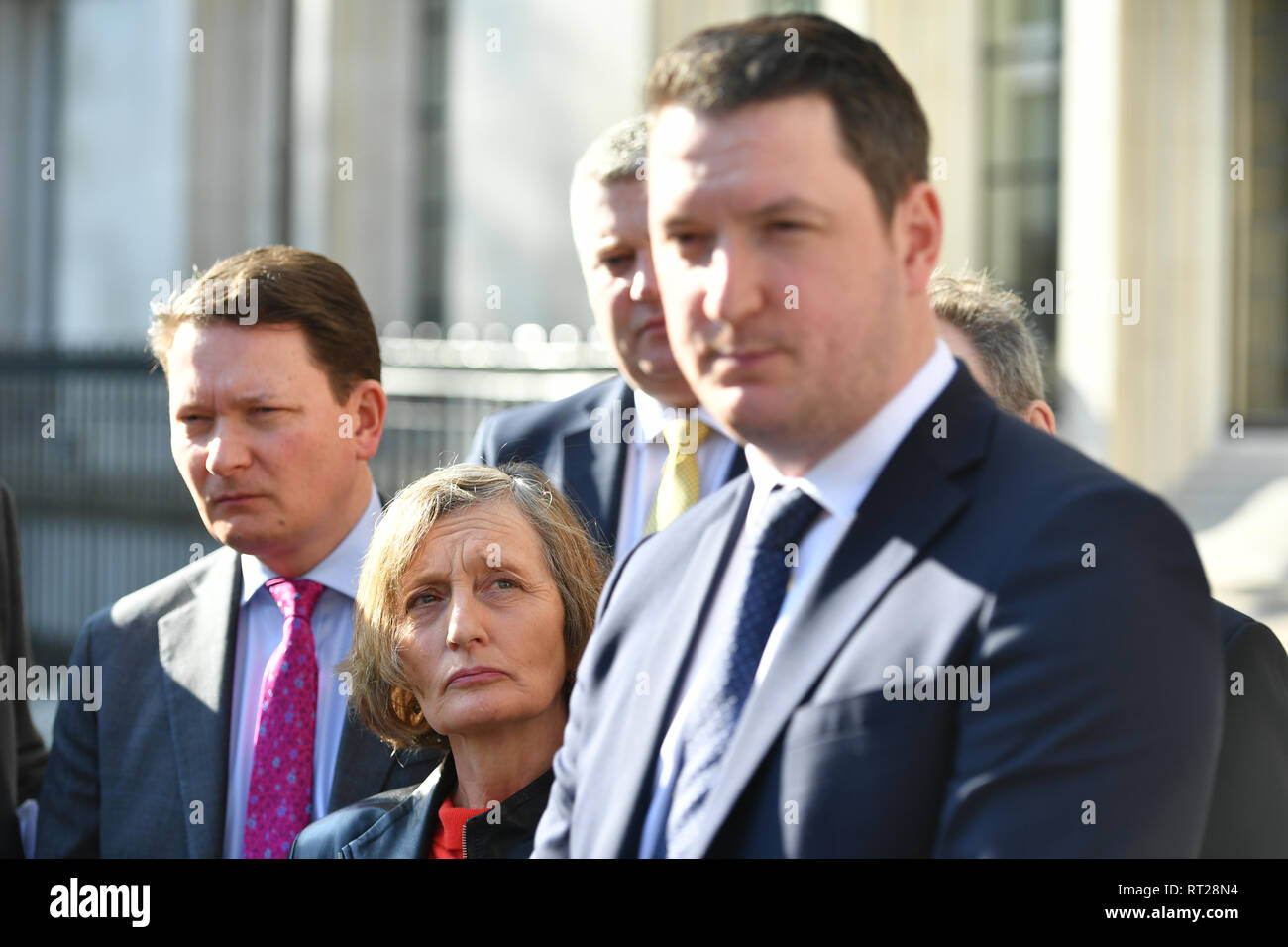 (left to right) Michael Finucane, Geraldine Finucane and John Finucane ...