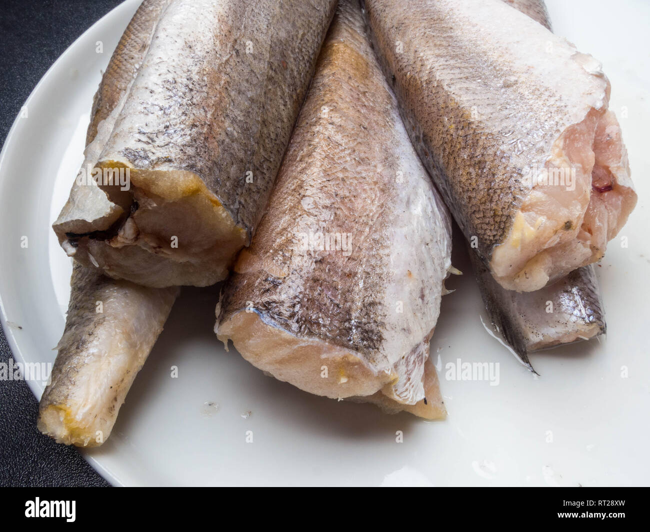 raw fish hake Stock Photo - Alamy
