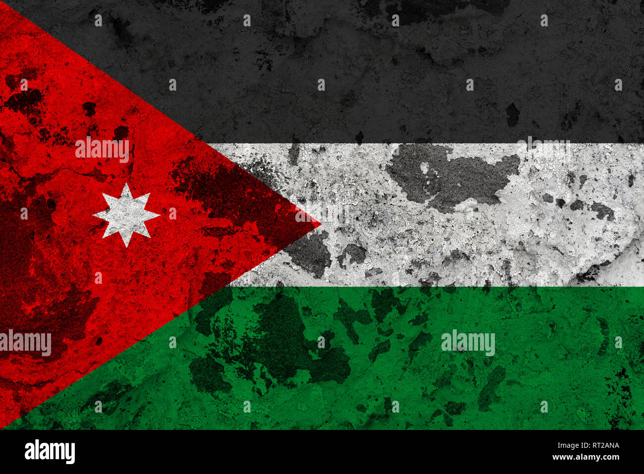 Flag jordan jordanian banner on hi-res stock photography and images - Alamy