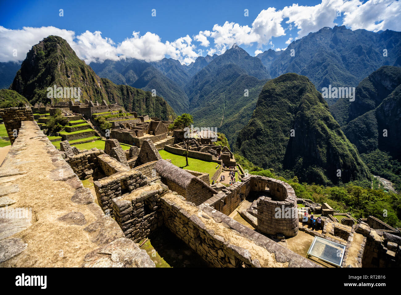 Machu Picchu, Peru - 13 Oct, 2016: View of the Lost Incan City of Machu ...