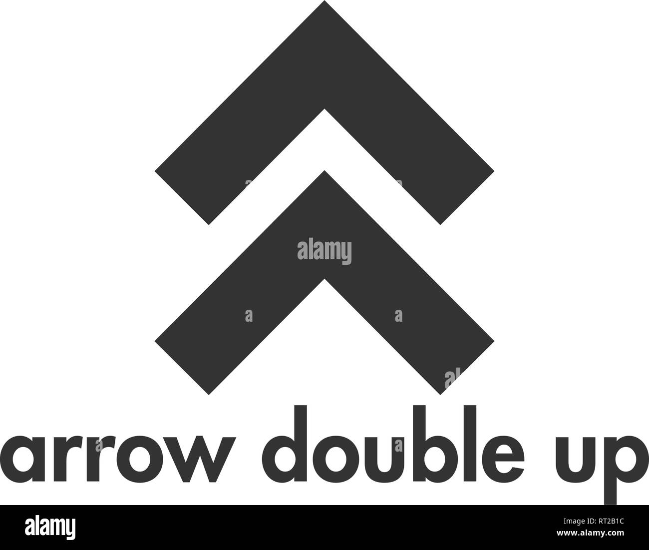 Double arrow icons hi-res stock photography and images - Alamy