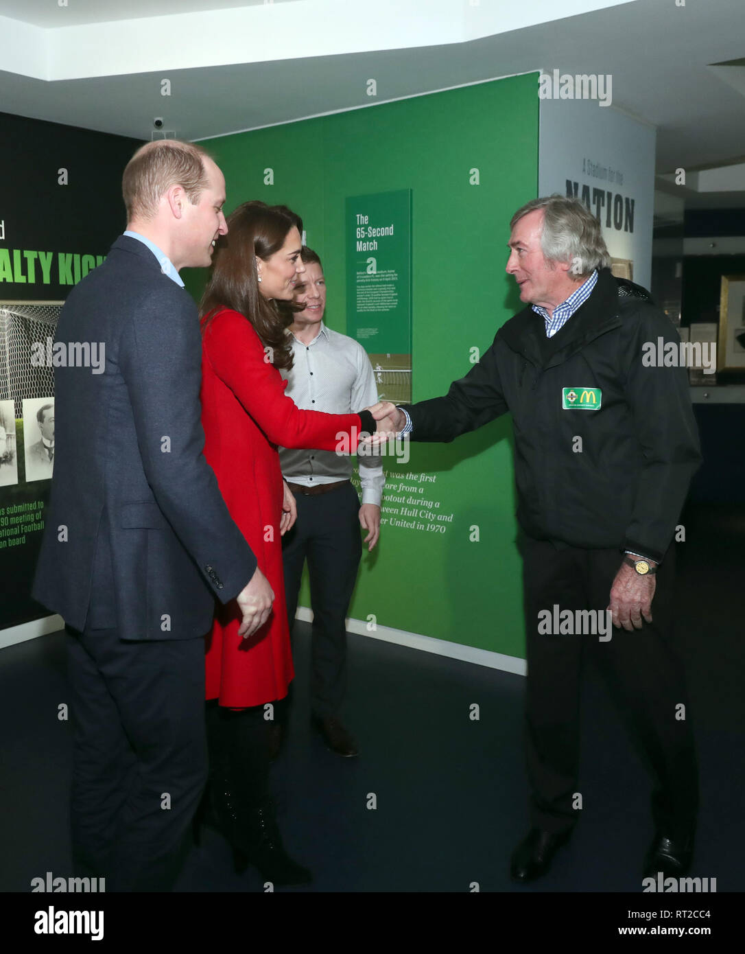 The Duke and Duchess of Cambridge meeting former Northern Ireland ...