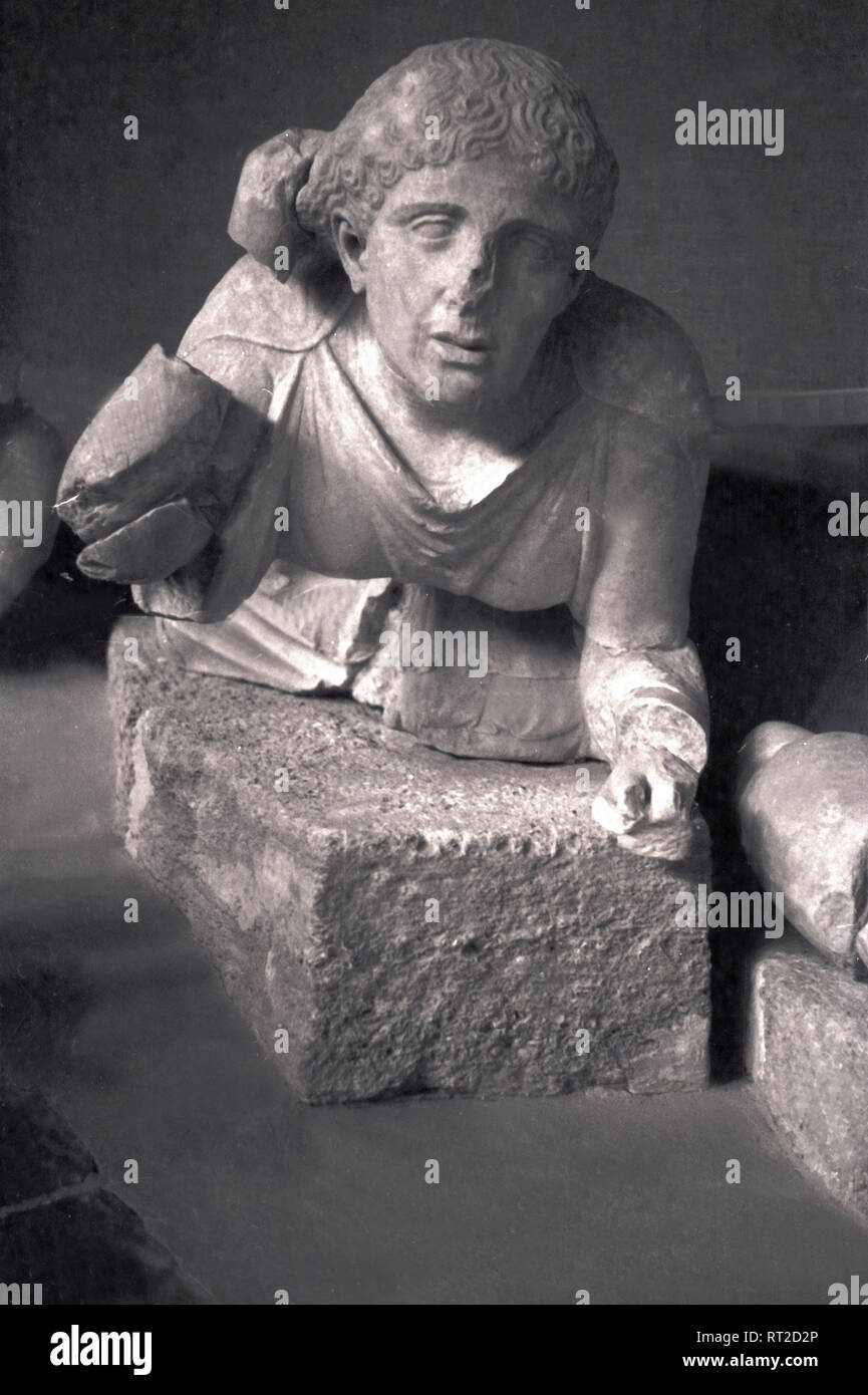 Travel to Greece - Greece - Torso of an ancient statue, explored at the ...