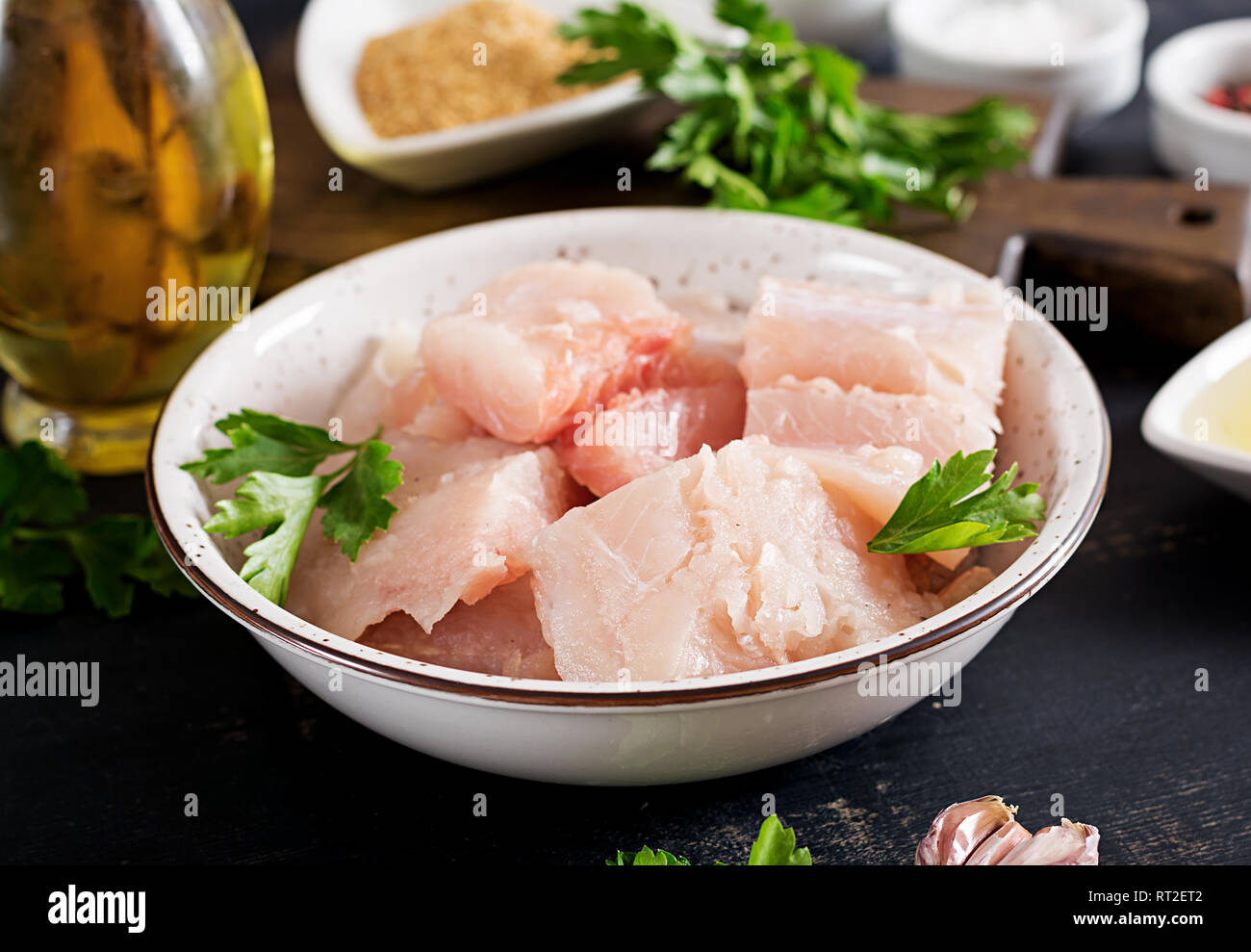 Breaded fish cake hi-res stock photography and images - Alamy