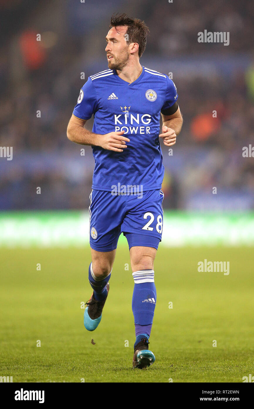 Leicester City's Christian Fuchs Stock Photo - Alamy