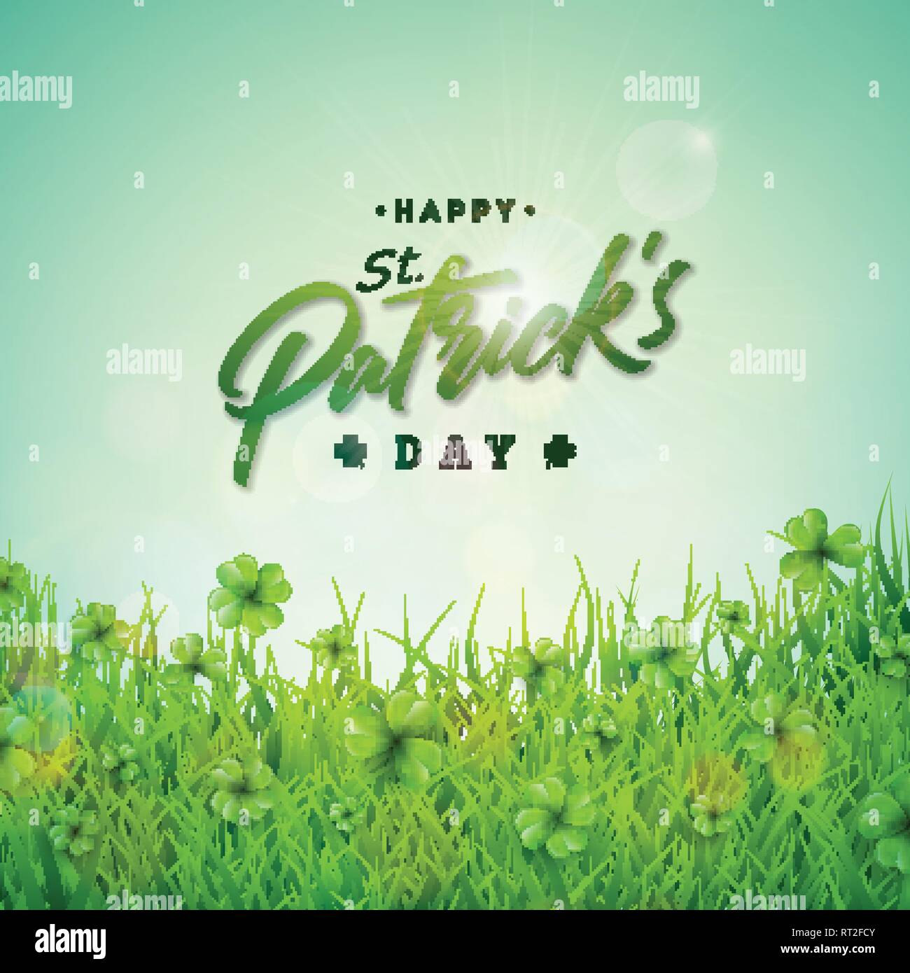 Trefoil field Stock Vector Images - Alamy