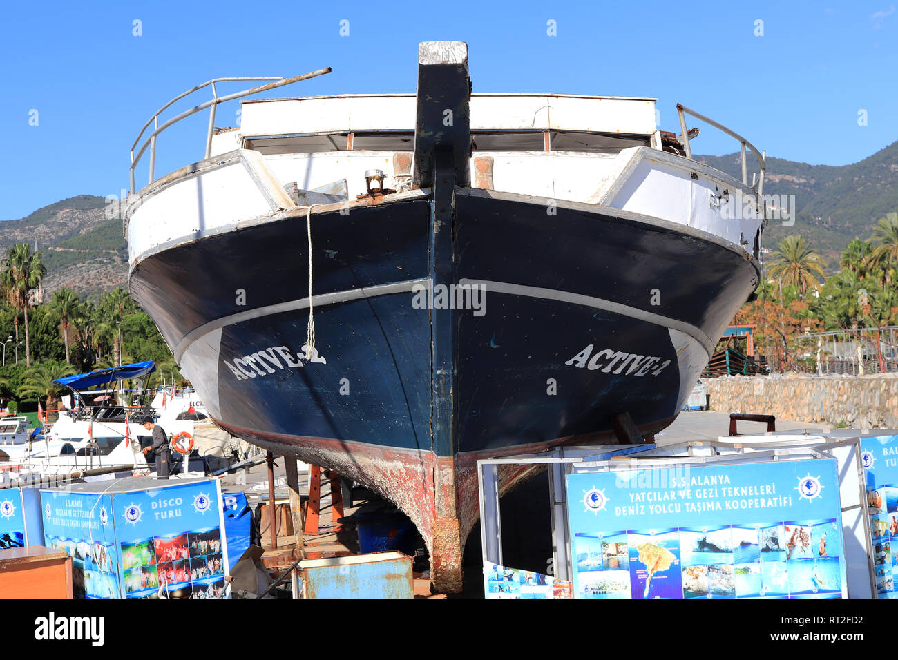 Repairing boat hi-res stock photography and images - Alamy