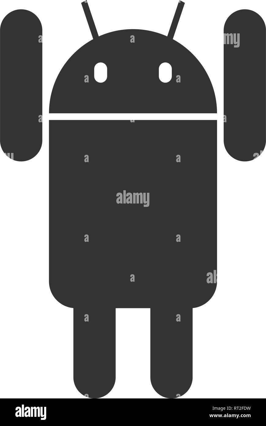 Android Logo Black And White