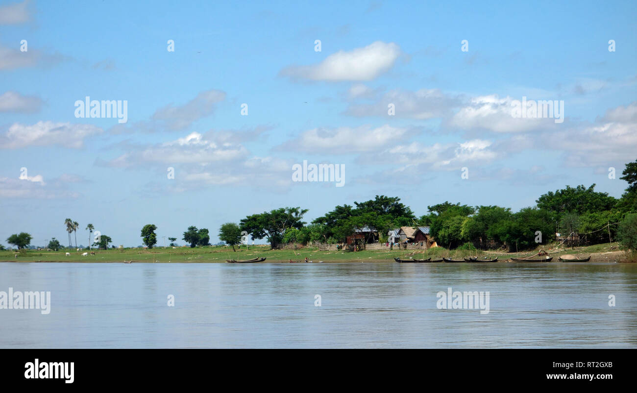Irrawaddy River in Myanmar Stock Photo - Alamy