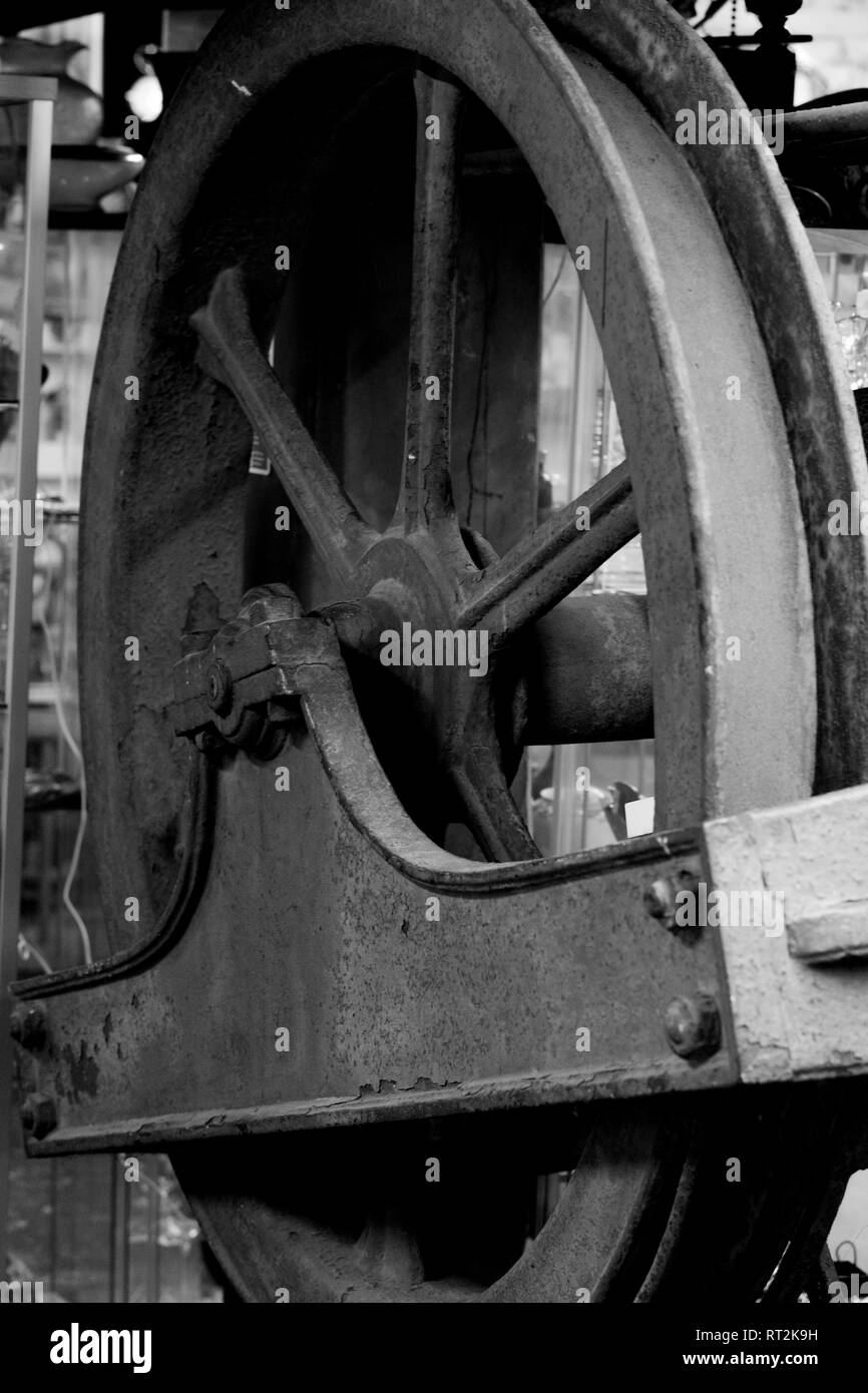 Wheel of steel Black and White Stock Photos & Images - Alamy