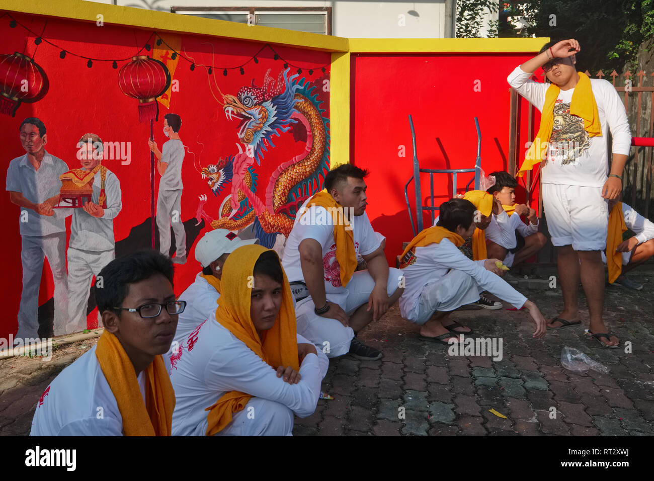 A procession during the Vegetarian Festival (Nine Emperor Gods Festival ...
