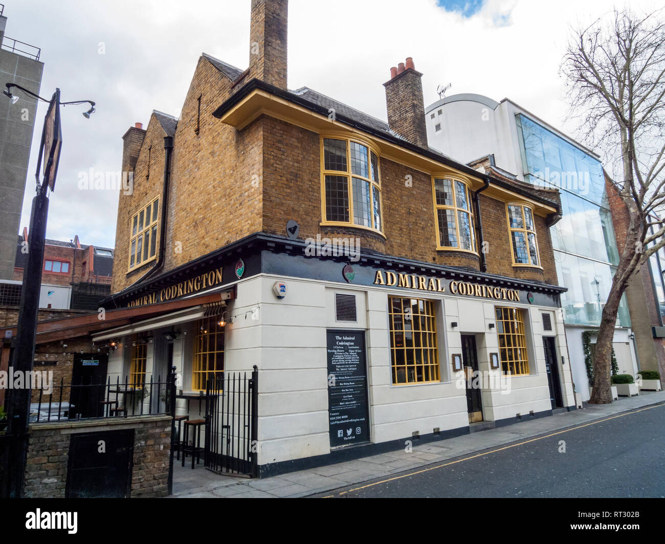 Admiral Codrington Gastropub, Mossop Street, London Stock Photo - Alamy