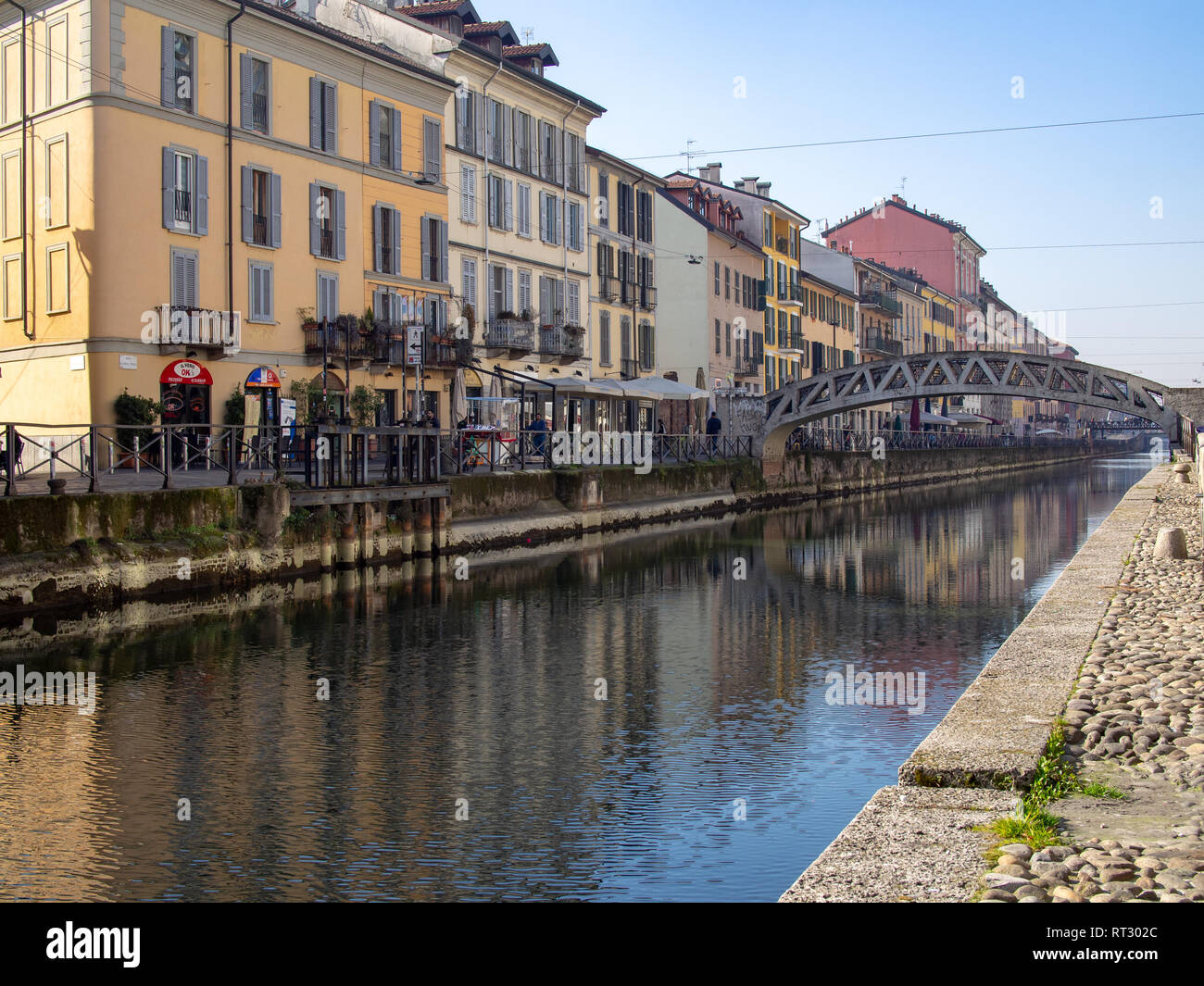Milan naviglio grande people hi-res stock photography and images - Alamy