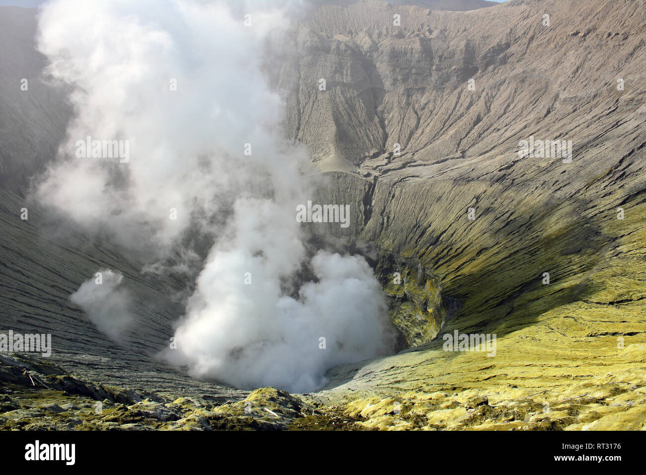 Mount Bromo (Gunung Bromo), is an active volcano and part of the ...
