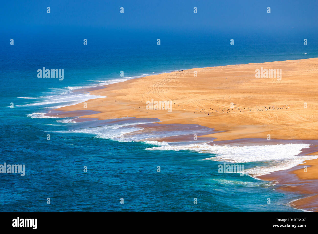Nazare cliffs aerial hi-res stock photography and images - Alamy
