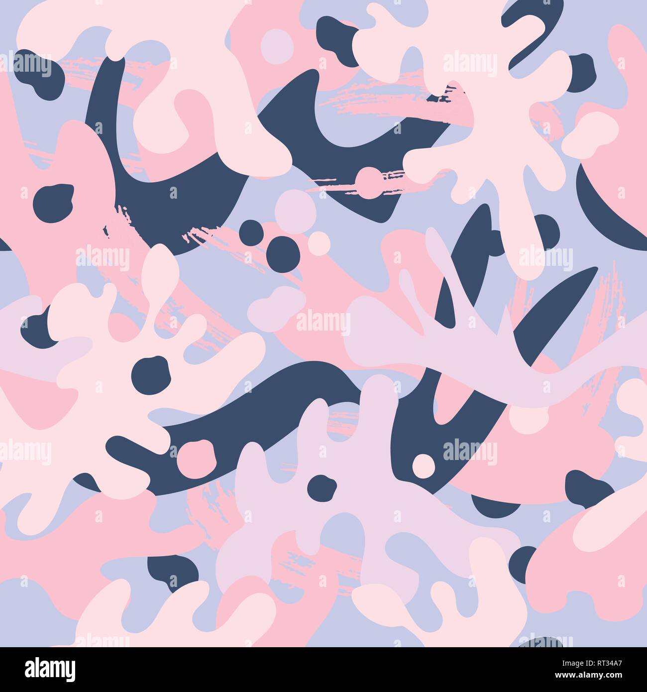 Abstract brushstroke background, colorful patter. Seamless pattern with ...