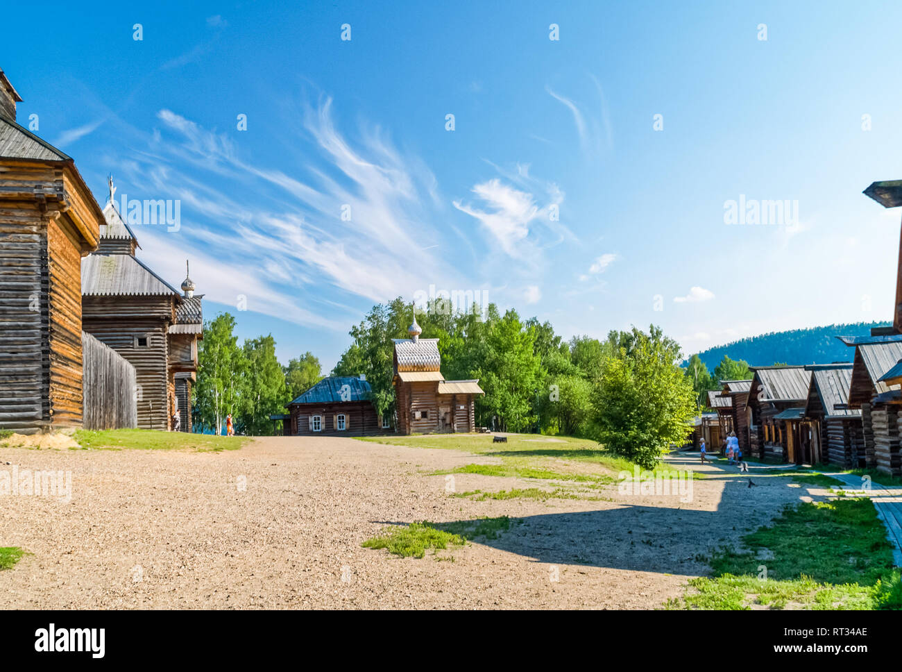 Taltsy is an architectural and ethnographic museum of Siberian wooden ...