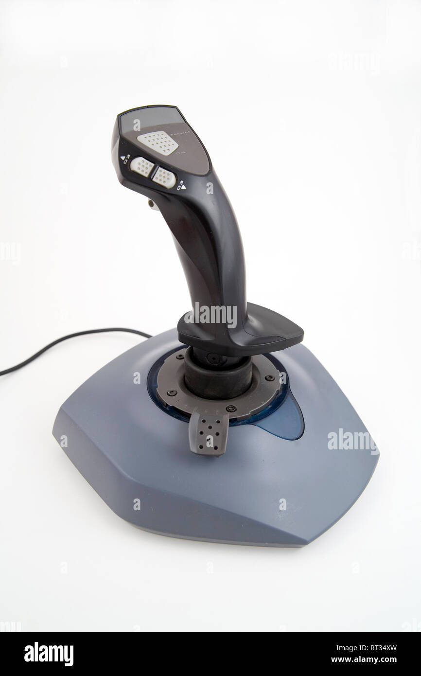 joystick on the white background Stock Photo - Alamy