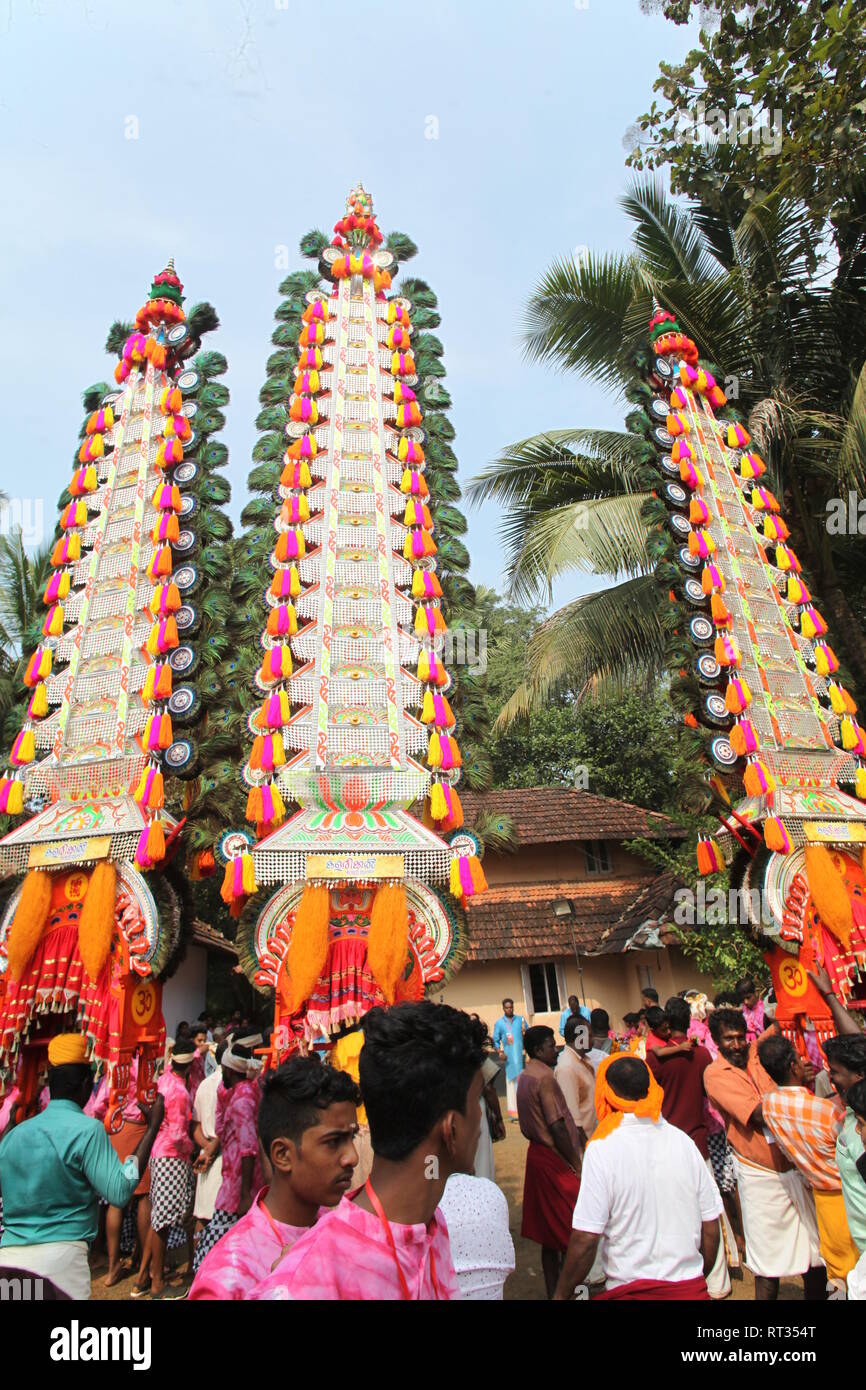 kaavadiyattam or burden dance is ceremonial sacrifice of devotees ...