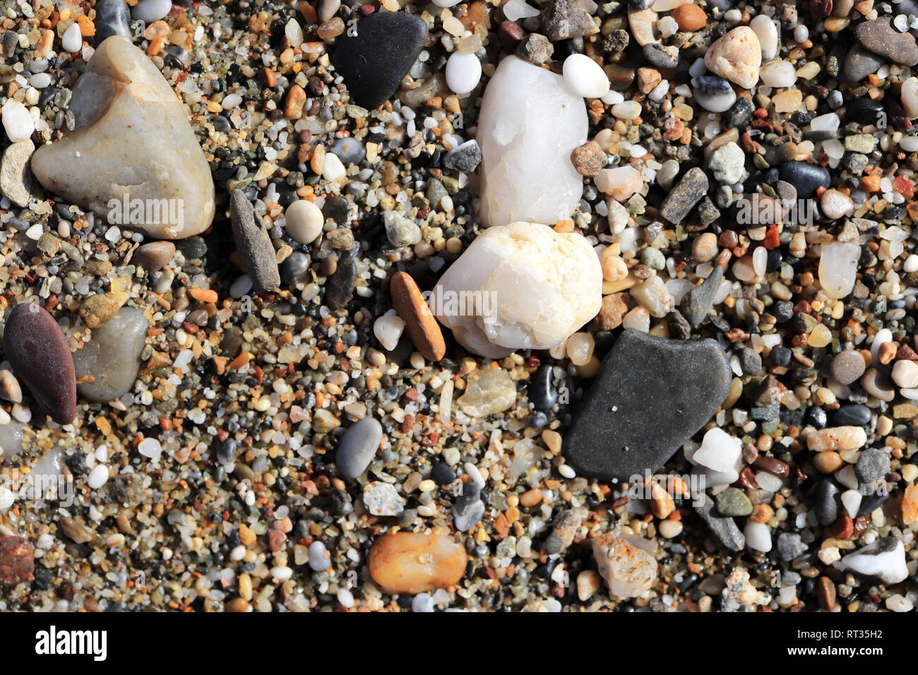 Creative pebbles on beach hi-res stock photography and images - Alamy