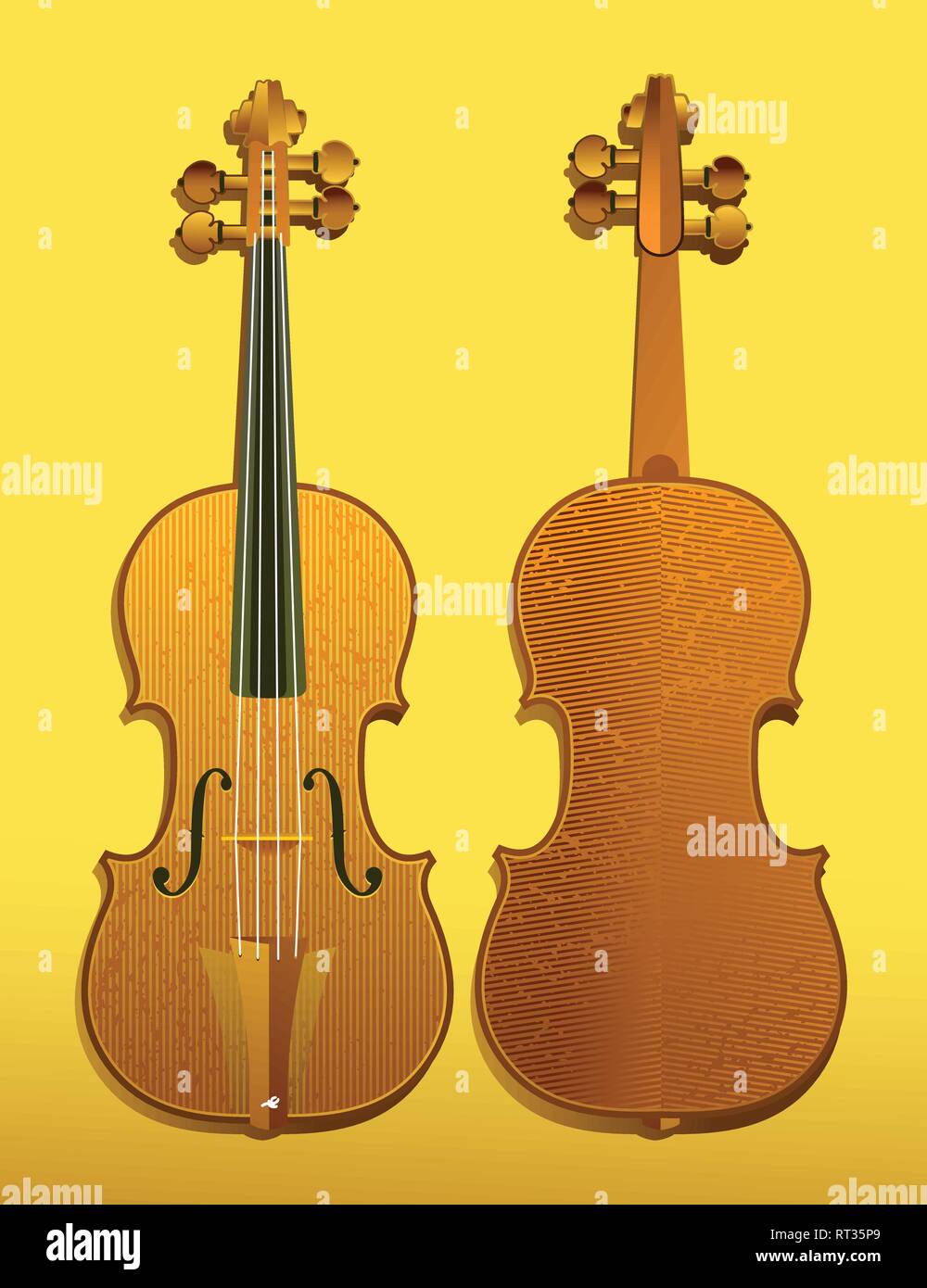 Violin fiddle stick Stock Vector Images - Alamy