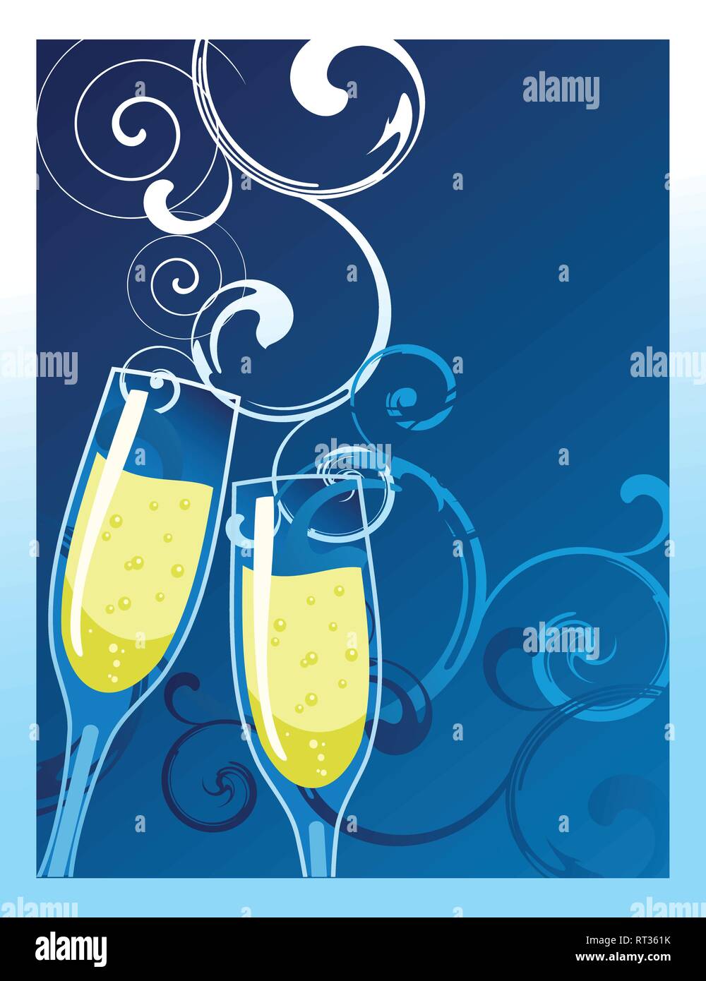 Couple toast Stock Vector Images - Alamy