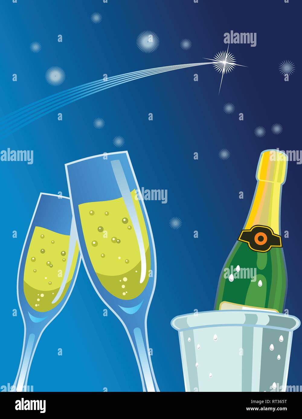 Couple toast Stock Vector Images - Alamy