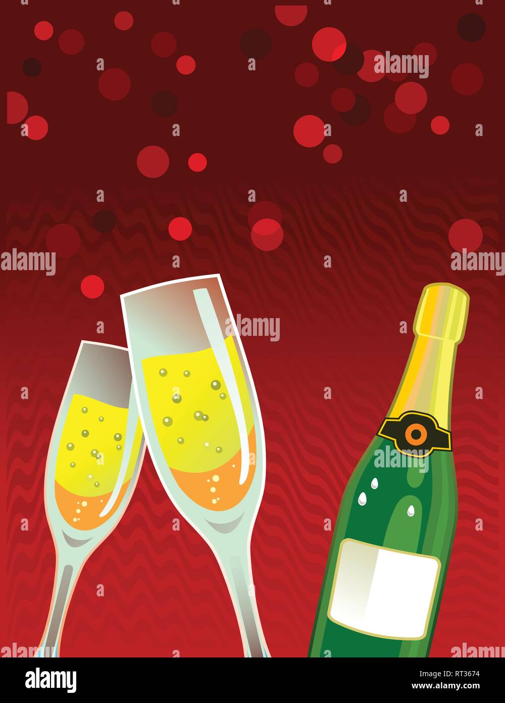 Couple toast Stock Vector Images - Alamy