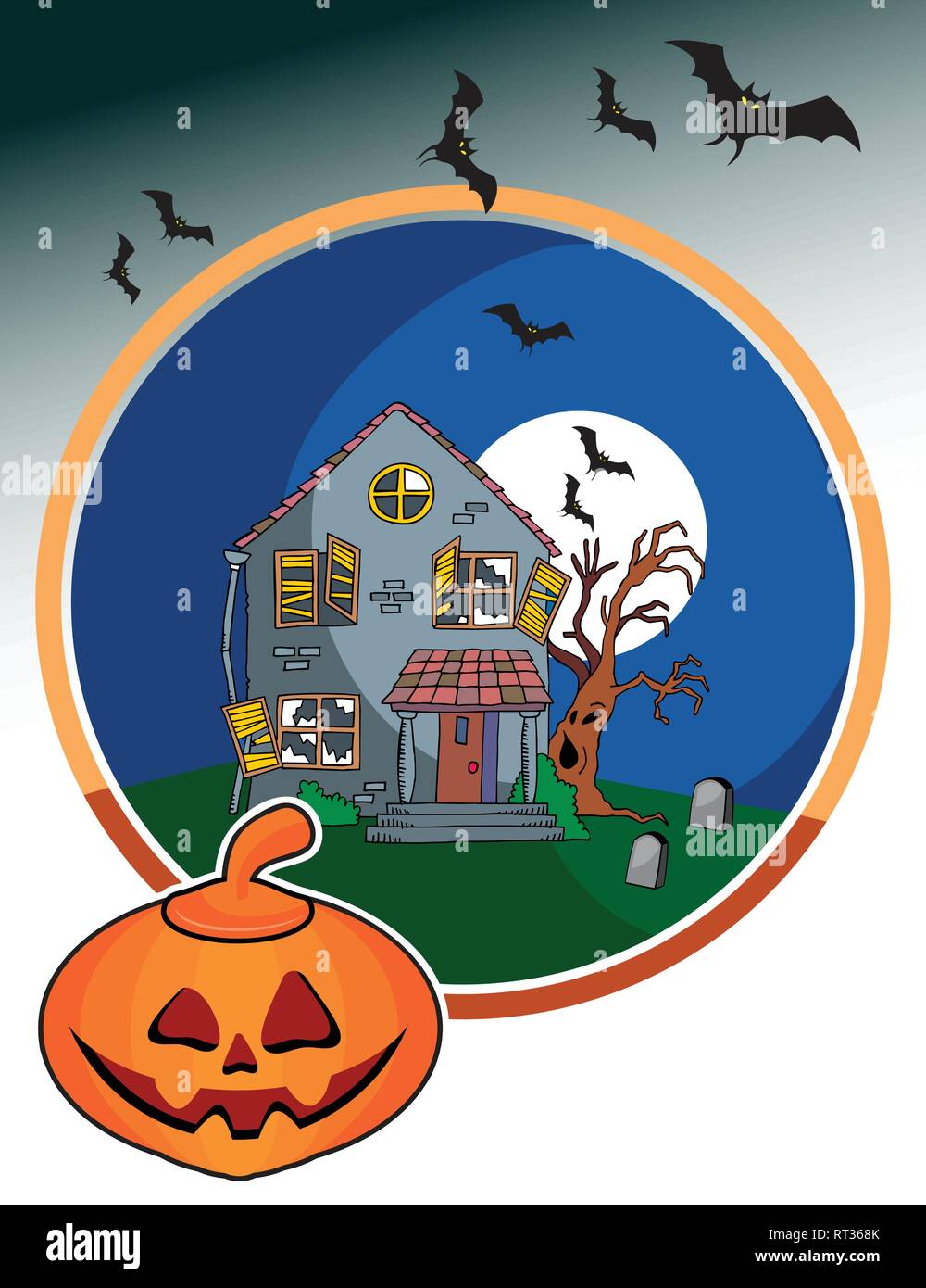 Glowing light house symbol on dark background Stock Vector Images - Alamy